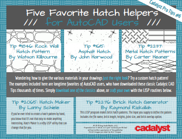 Cadalyst Pro Tips #6: Hatch Tools for AutoCAD Users