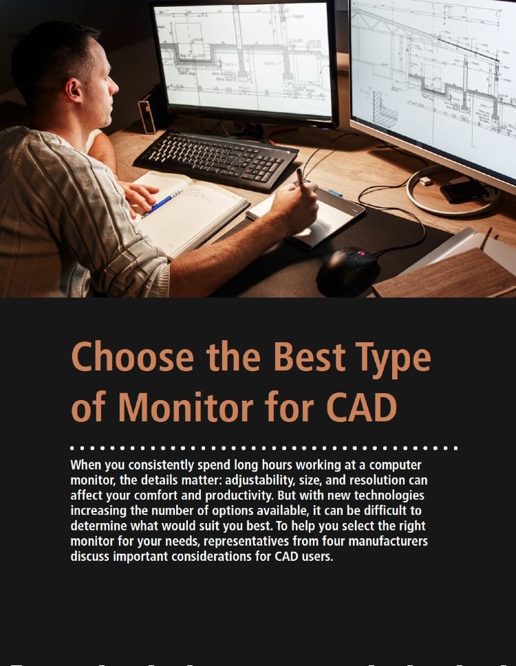 Cadalyst Guide: Choose the Best Type of Monitor for CAD